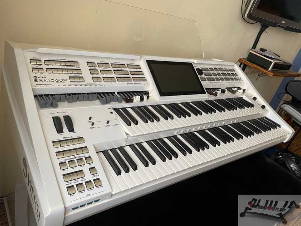 WERSI Sonic OAX600 LS im Spectra Gehäuse hochglanz weiss im ...