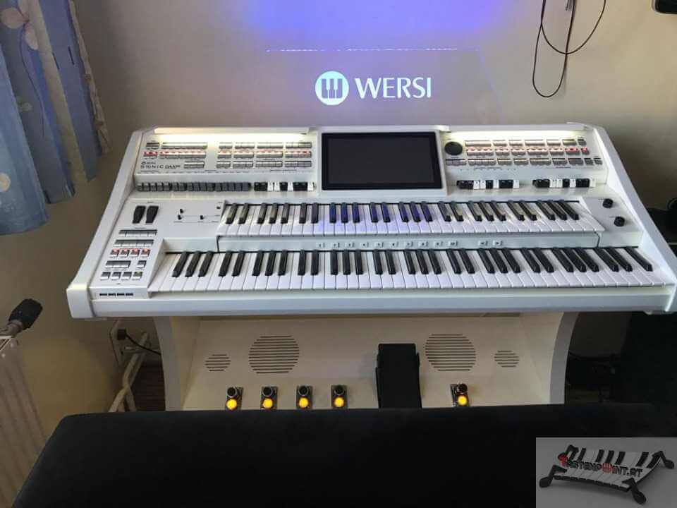 WERSI Sonic OAX600 LS im Spectra Gehäuse hochglanz weiss im ...